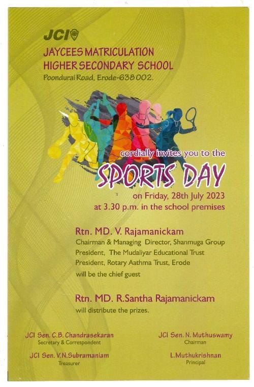 Best School in Erode | JAYCEES Matric Higher Secondary School