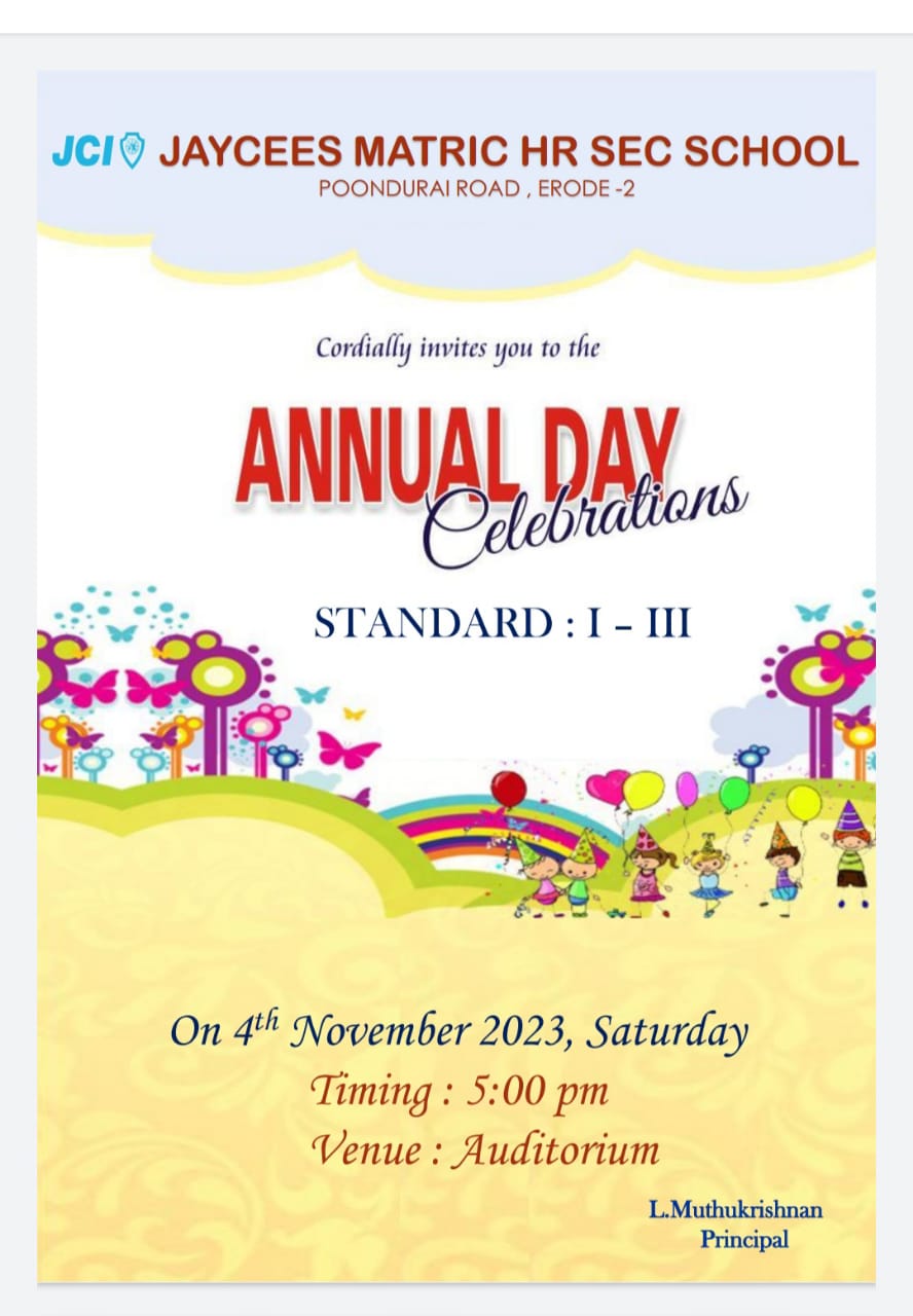 Best School in Erode | JAYCEES Matric Higher Secondary School