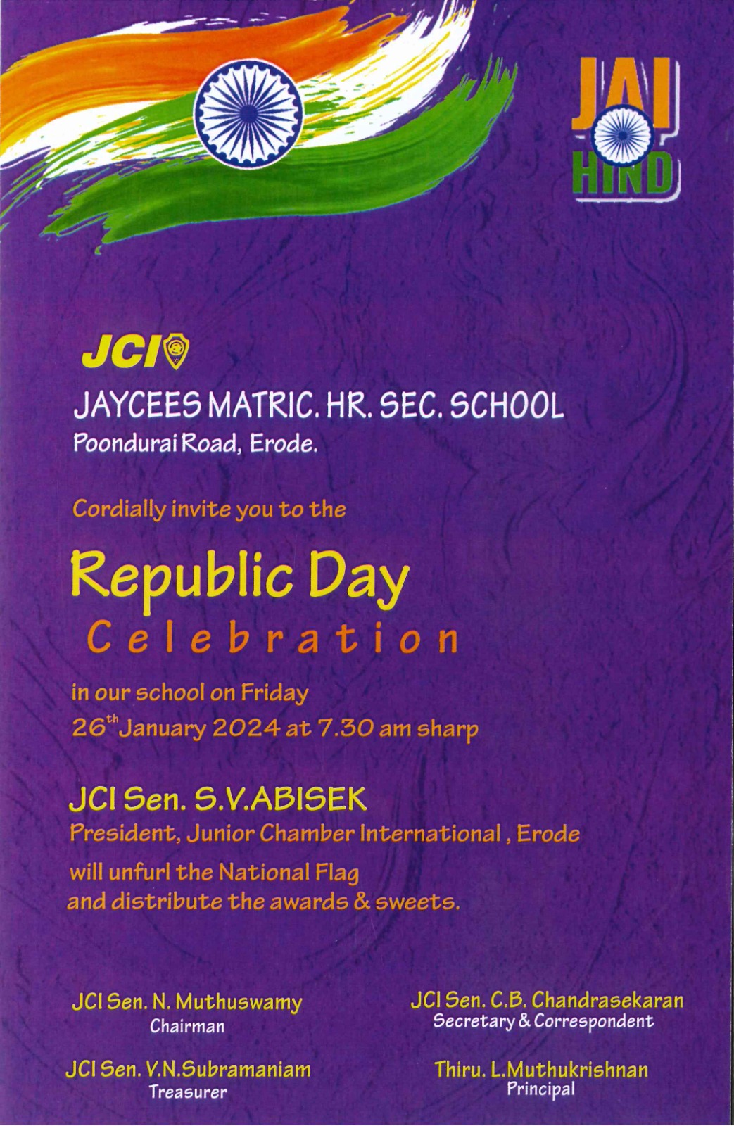 Best School in Erode | JAYCEES Matric Higher Secondary School